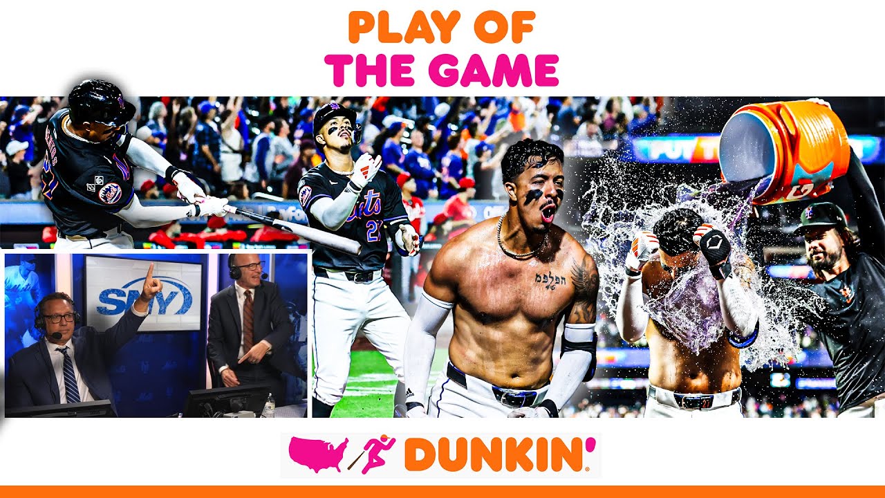 The SNY booth gets up to call a Mets extra innings walk-off victory & a ...