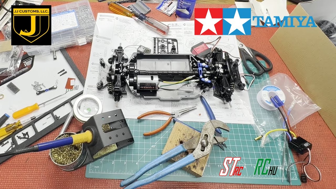 Tamiya TT02 Porsche 911 GT3 992 Build Steps 26 Thru 27 Solder Battery ...