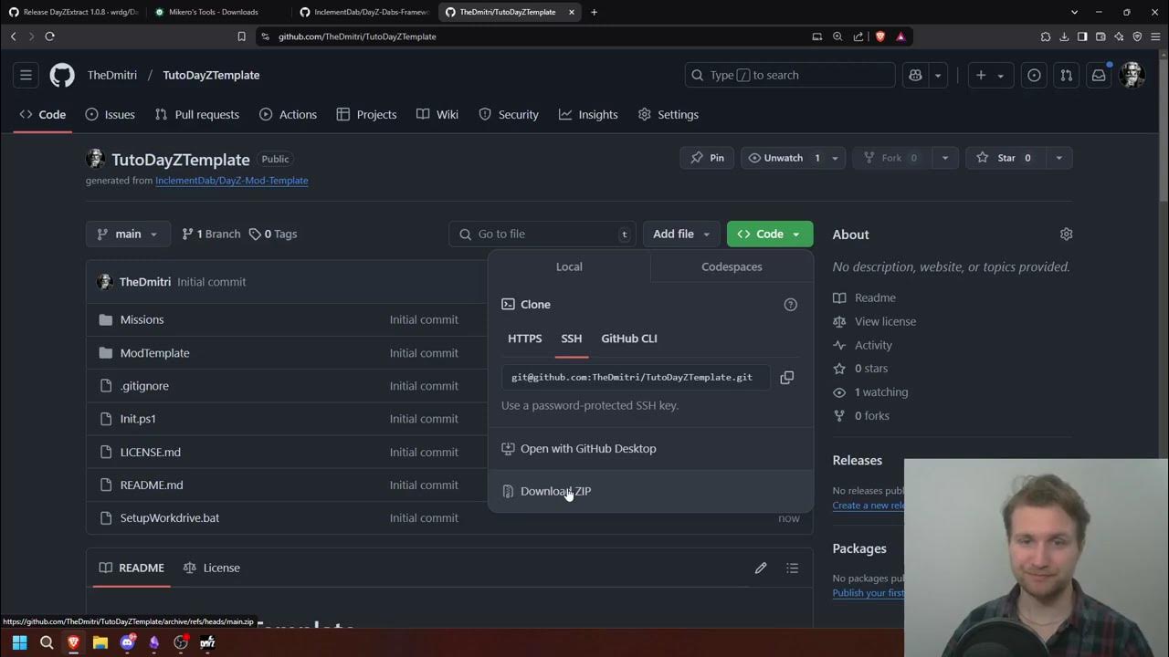 Tutorial DayZ Modding - How to use Dabs Mod Template & install Dabs Framework - YouTube