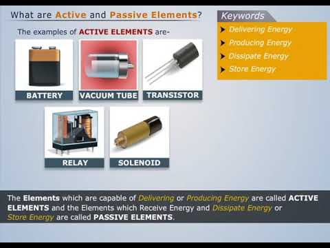 Active and Passive Elements | Electronics Engineering - YouTube