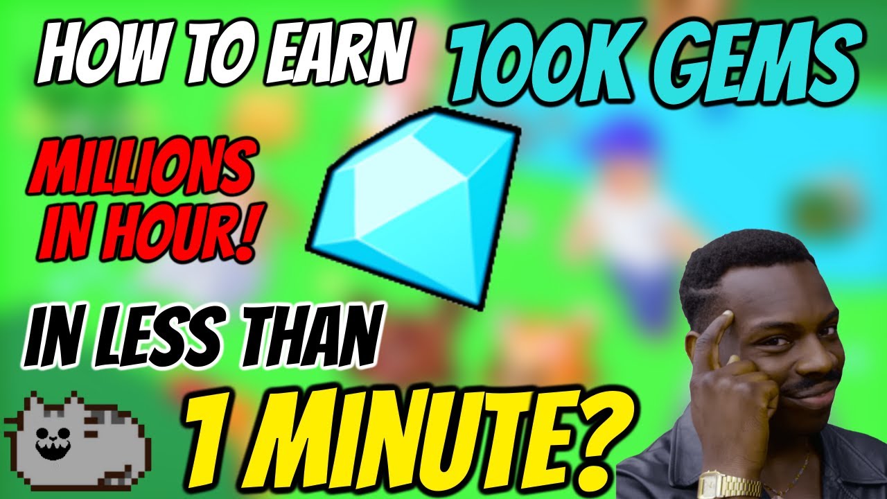 How to earn 100K gems/diamonds in less that 1 minute in Pet Simulator X ...