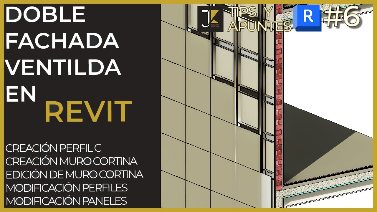 REVIT | Apuntes y tips | Nº6 - Cómo crear fachada doble ventilada de ...
