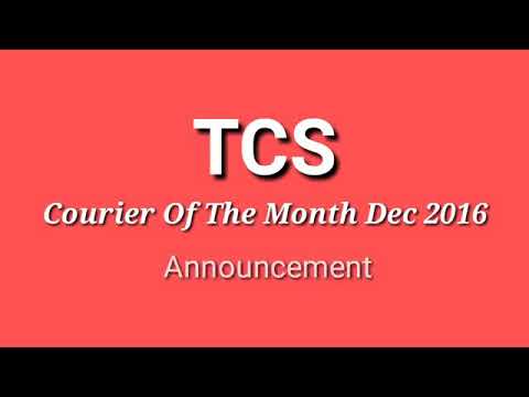 TCS Courier of the month Dec 2016 _ TCS Expers - YouTube