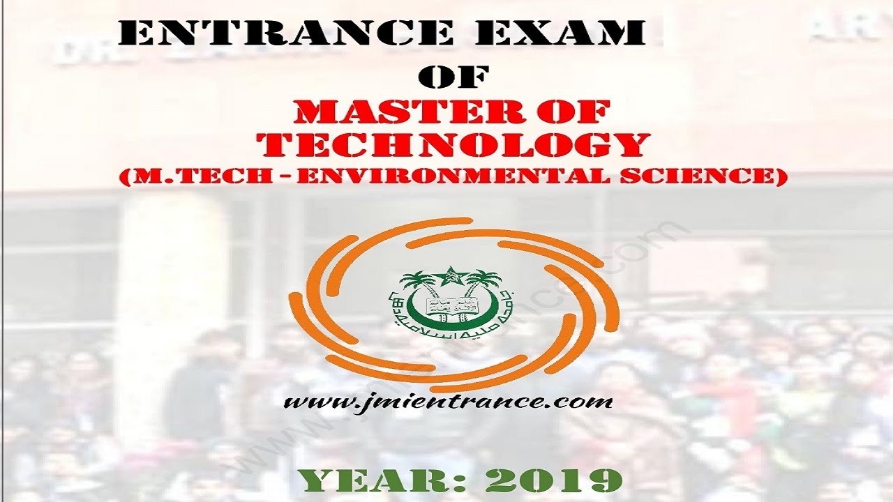 M.Tech Environmental Science & Engineering 2019 Question Paper & Answers | Jamia Entrance Exam ...