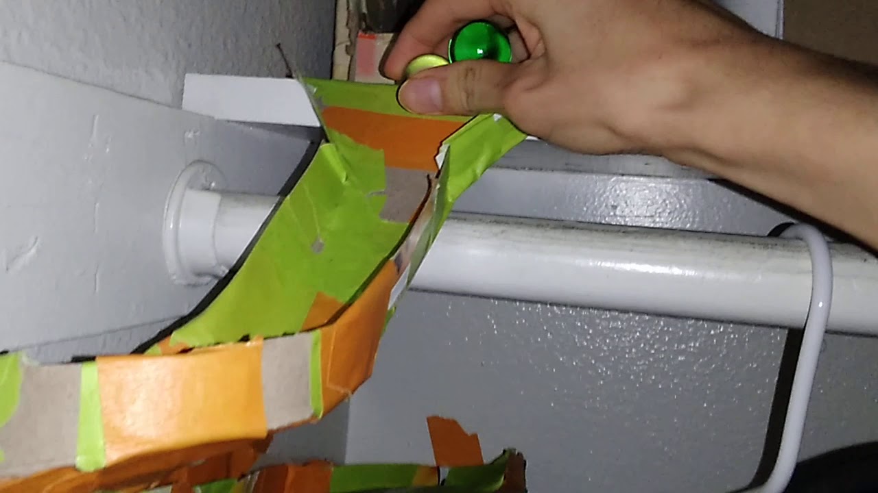 698: Other Blue Glowing marbles down my ramp. Part 3. - YouTube