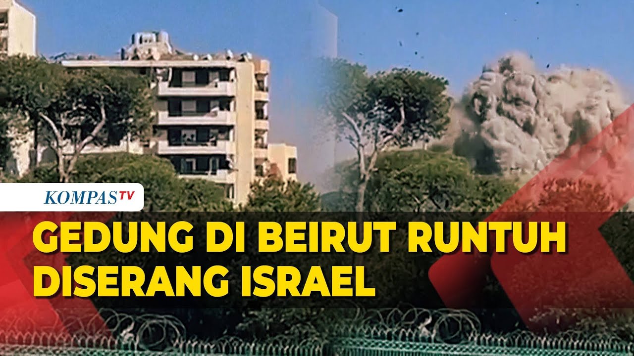 Penampakan Gedung di Beirut Hancur usai Diserang Israel - YouTube
