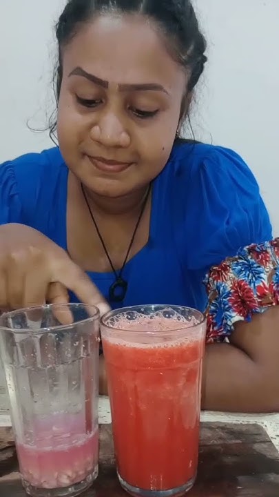 ඇග නිවන කොමඩු මෙහෙම බිලා තියෙද ?🍉🍉soothing watermelon drink #juice #trending #viral - YouTube