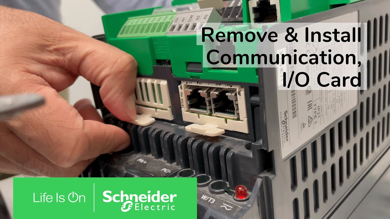 How to Install & remove I/O card & communication module on ATV630, ATV930? | Schneider Electric ...