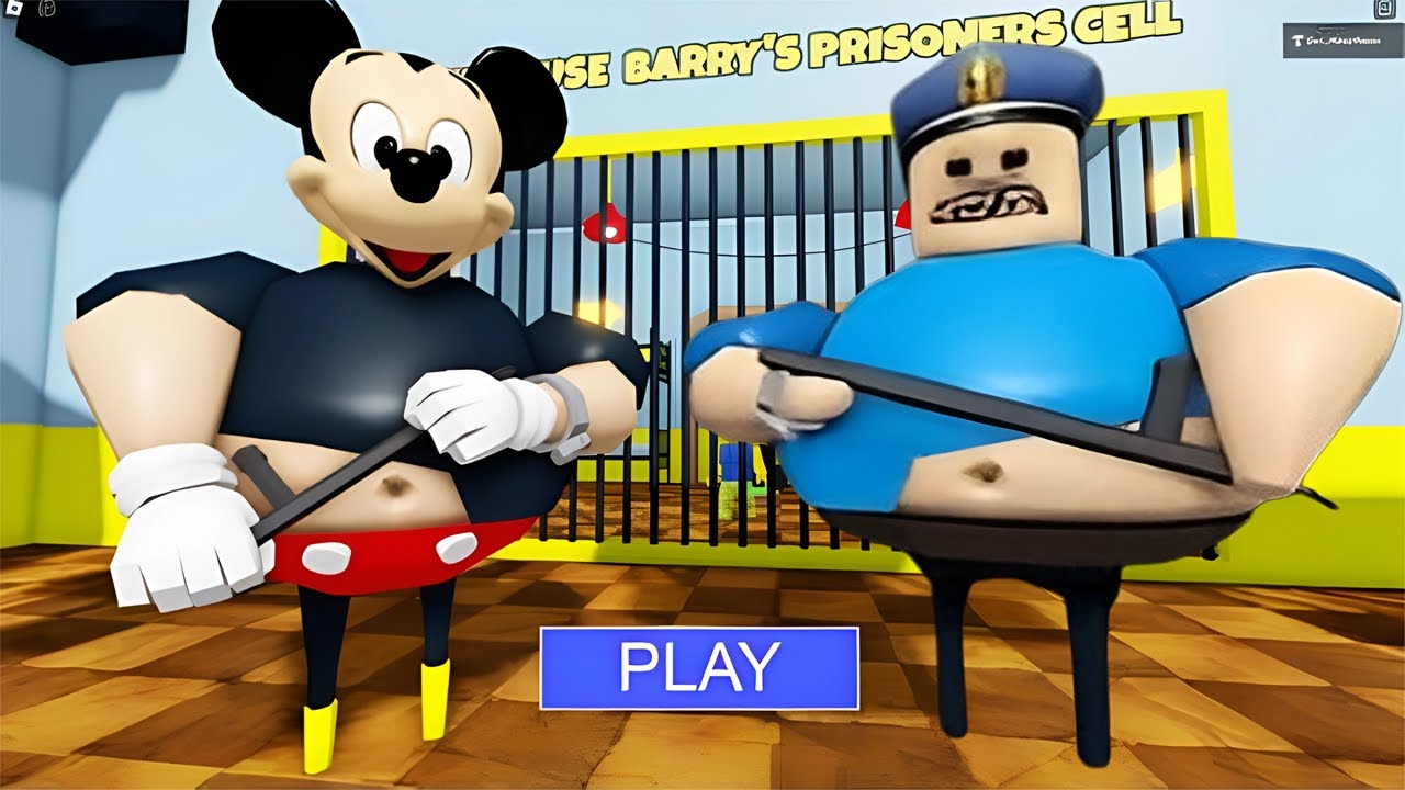 MICKEY MOUSE BARRY'S PRISON RUN UPDATE gameplay - YouTube
