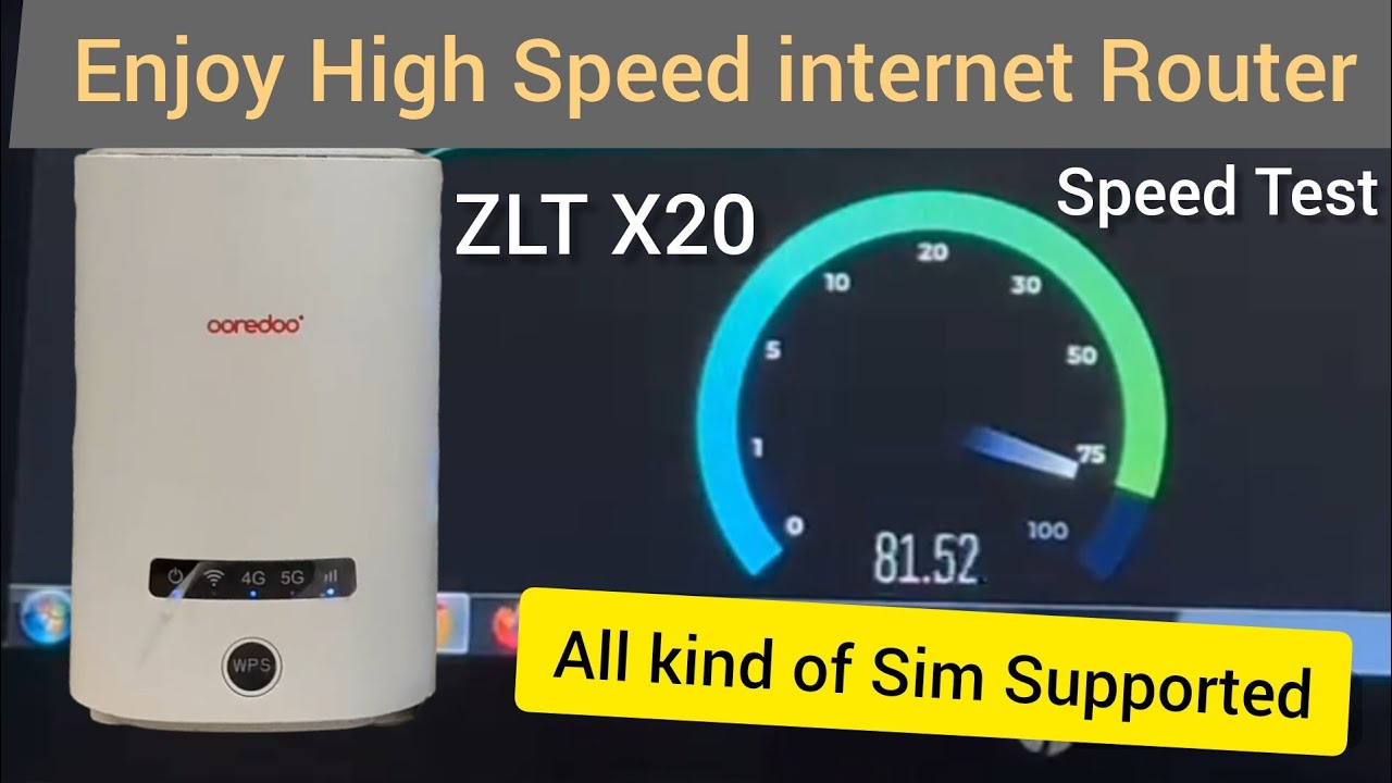 High Speed internet Router ZLT X20 All Network Sim Supported - YouTube