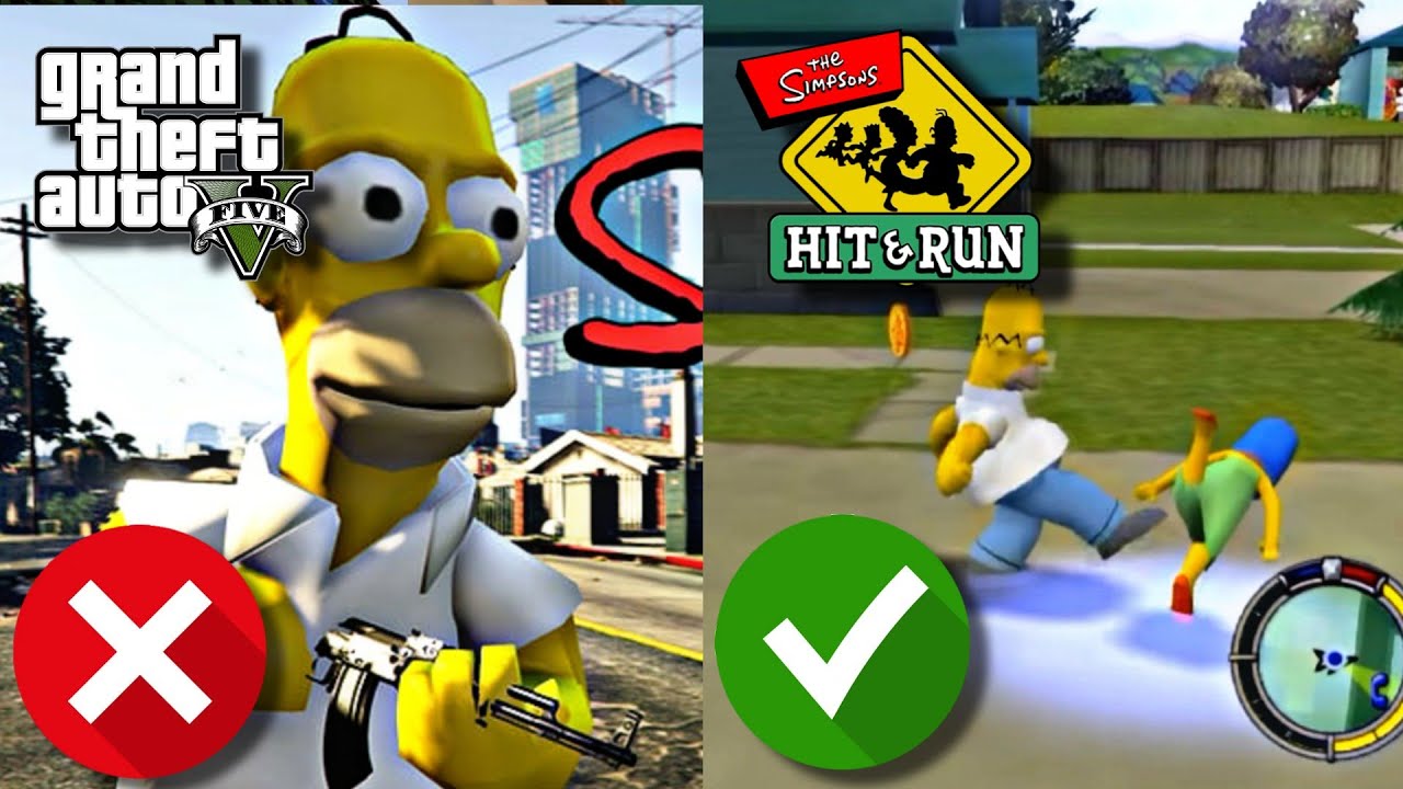 EL GTA DE LOS SIMPSONS | The Simpsons Hit & Run - YouTube