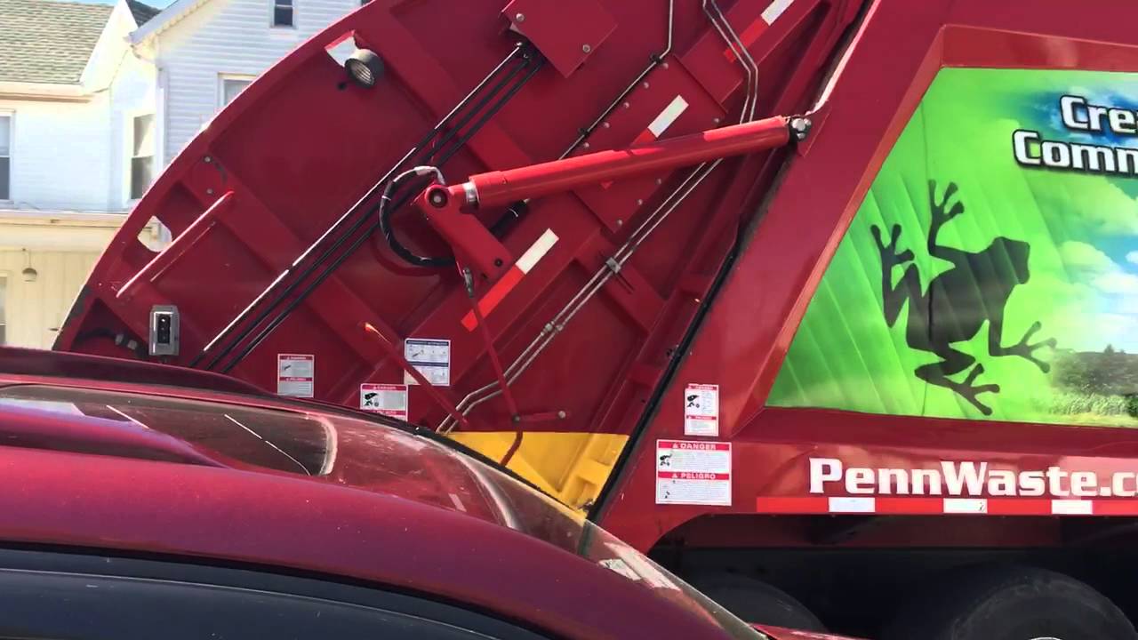 Penn Waste Garbage Truck - 4/18/16 - YouTube