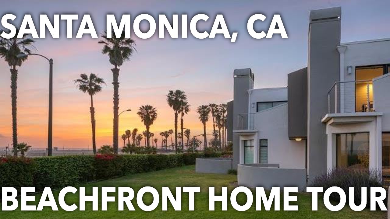 Beachfront Santa Monica Designer Home | 21 Sea Colony Dr - YouTube
