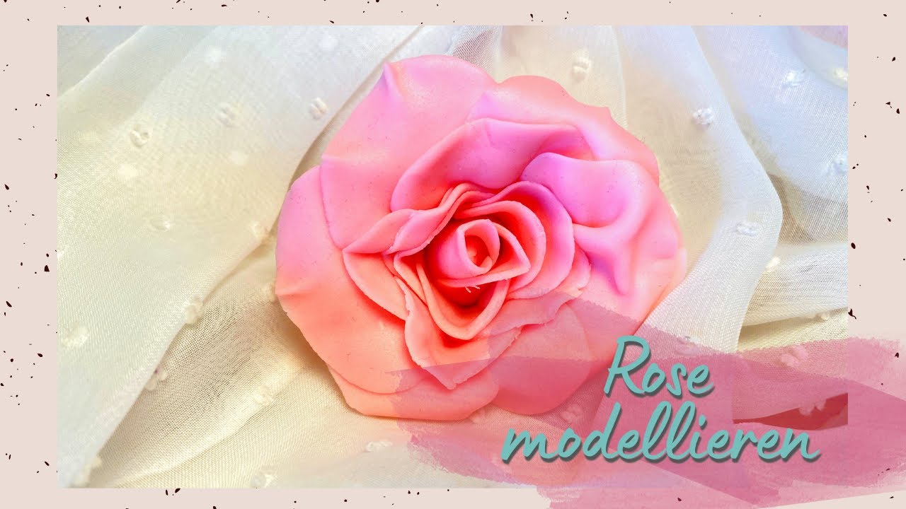 ganz einfach eine Rose modellieren von Unserfamilienwissen - YouTube