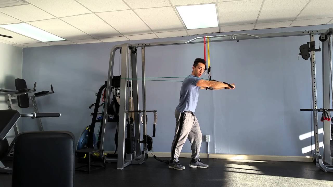 Banded Chest Press - YouTube