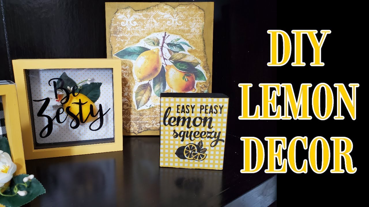 DIY LEMON TIERED TRAY DECOR USING SCRAP WOOD - FARMHOUSE LEMON DECOR ...