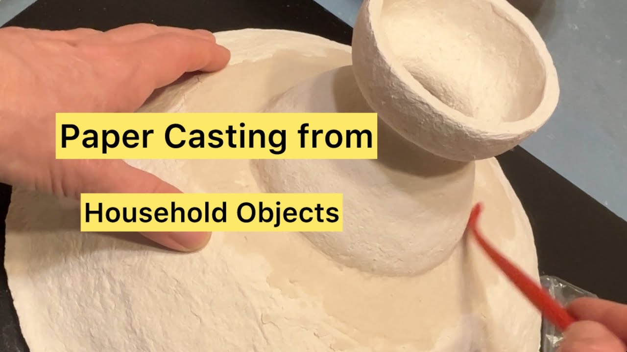The process of casting a paper pulp bowl - YouTube