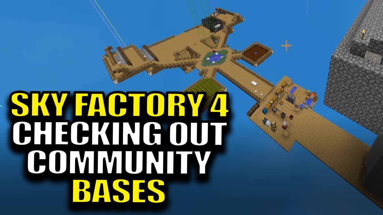 Checking out Server Bases. Sky Factory 4 Community Server - YouTube