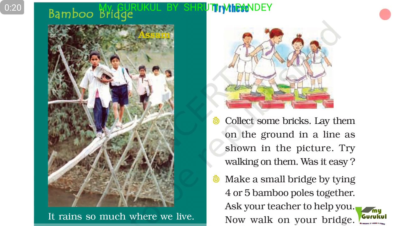 NCERT class 4 EVS GOING TO SCHOOL - YouTube