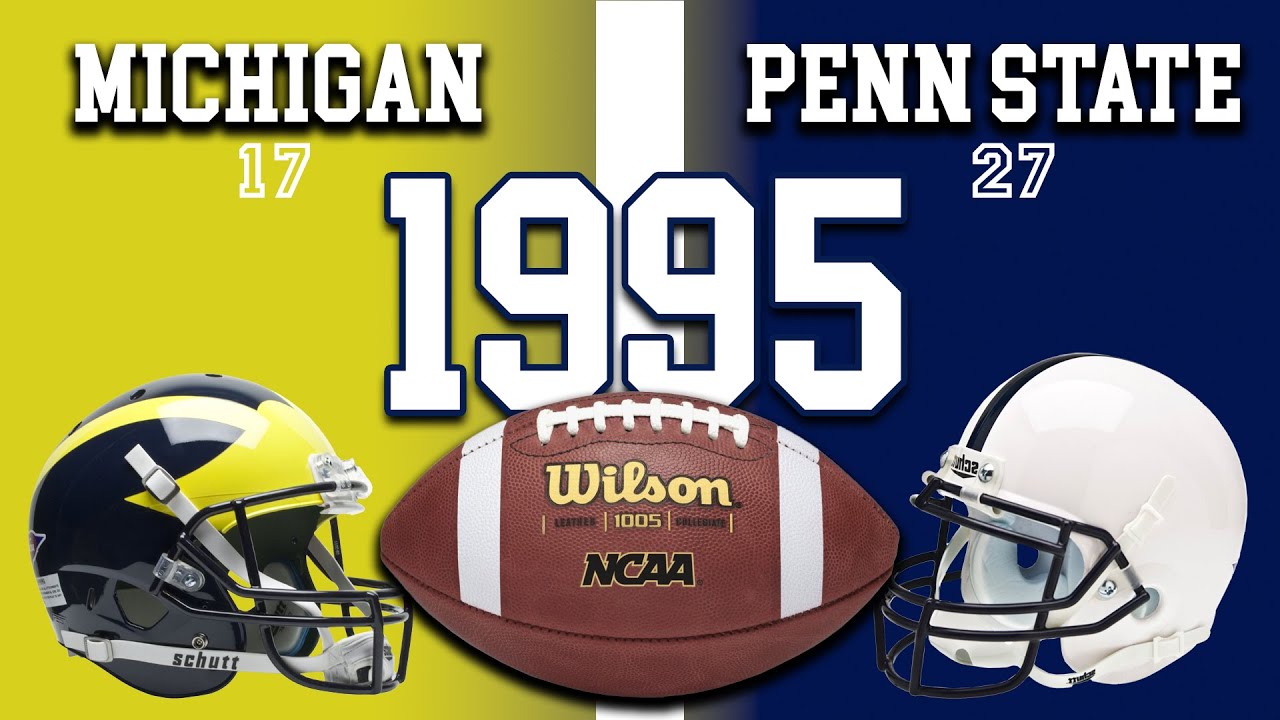 Penn State vs. Michigan 1995 FULL GAME - YouTube