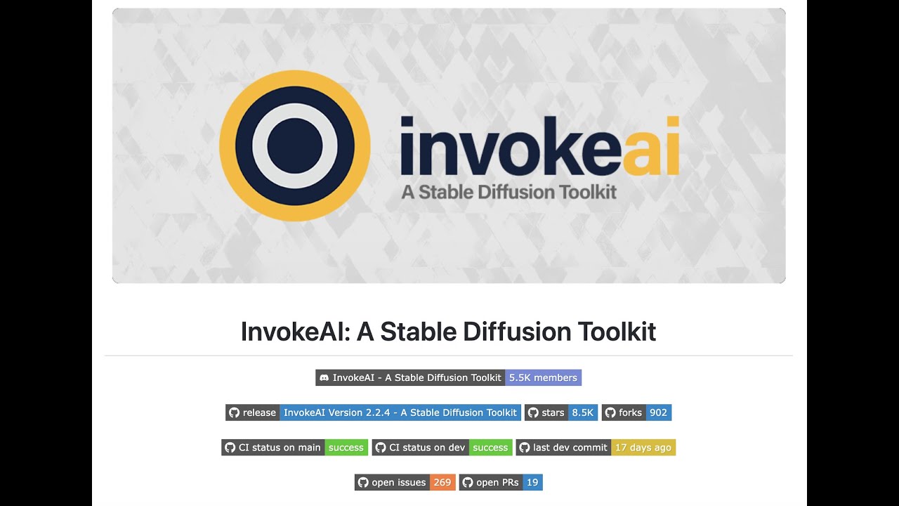 苹果M1/M2用户有福了，本地安装InvokeAI 2.2.4 Stable Diffusion教程 - YouTube