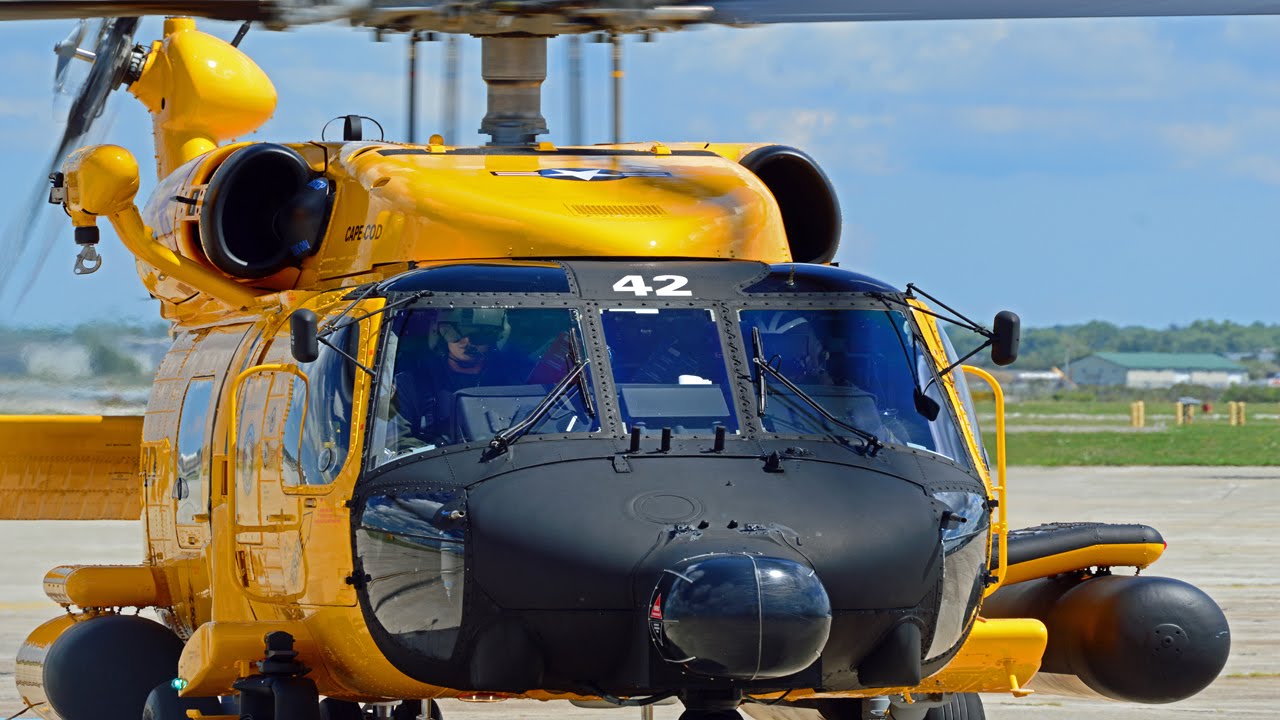 Niagara Falls Int'l Airport: US Coast Guard MH-60T Jayhawk - YouTube
