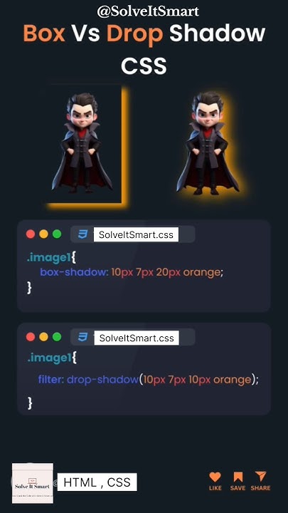 🔥 Box vs Drop Shadow CSS || Solve It Smart - YouTube