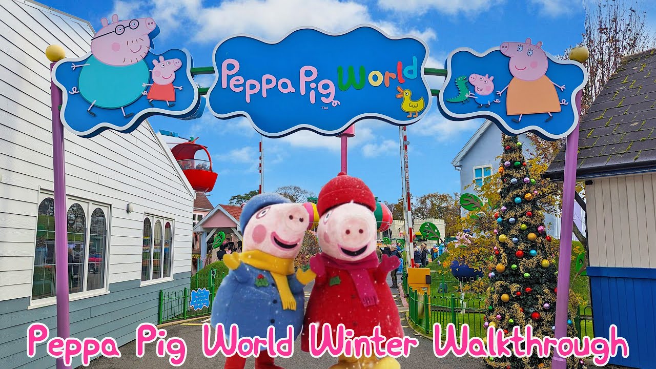 Peppa Pig World Winter Walkthrough | Preparing for Christmas (Nov 2022 ...