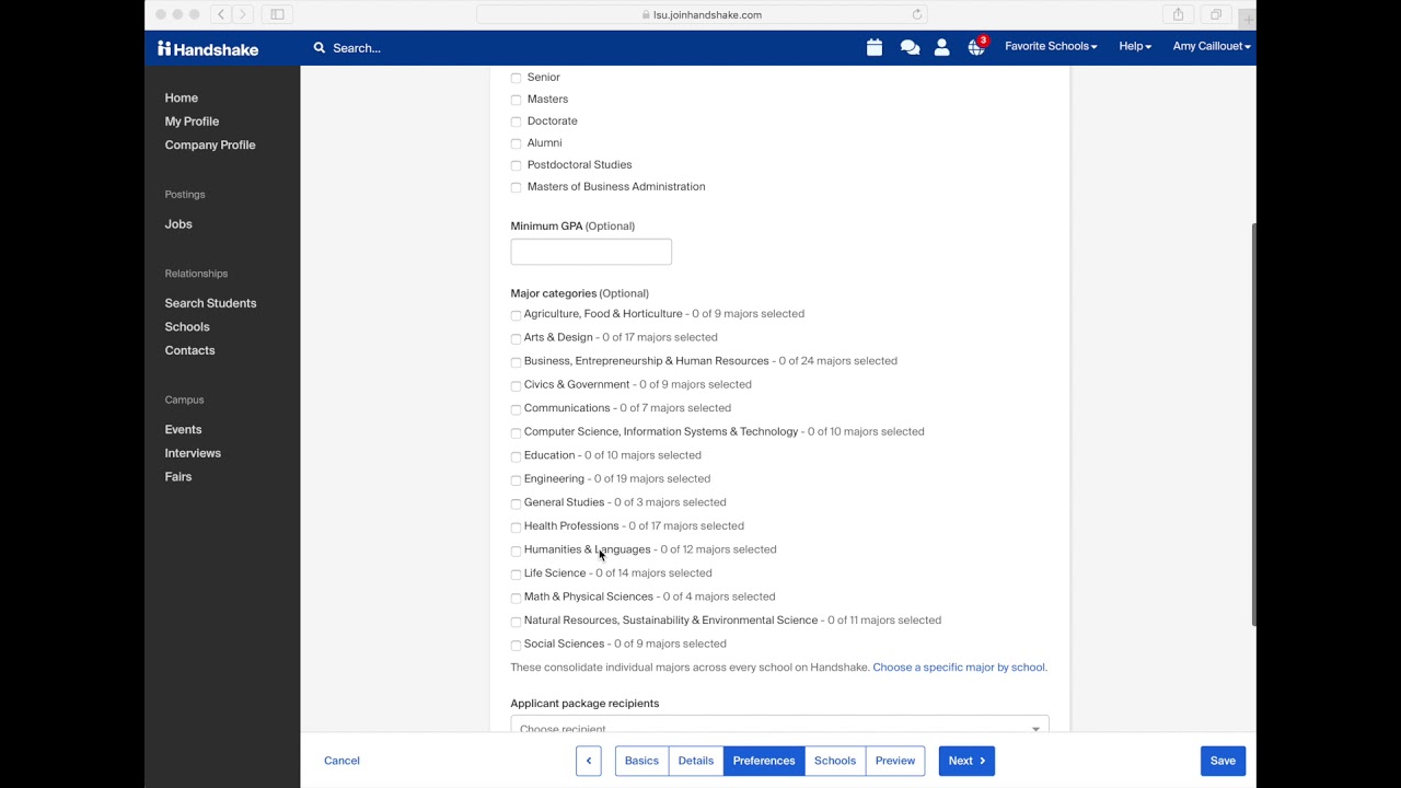 How to Post a Student Employment Position in Handshake - YouTube