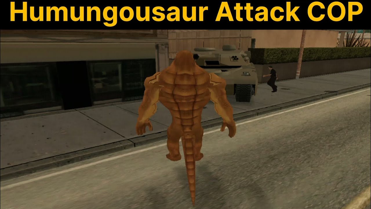 GTA SA Ben 10 Humungousaur Attack On Police 83 - YouTube
