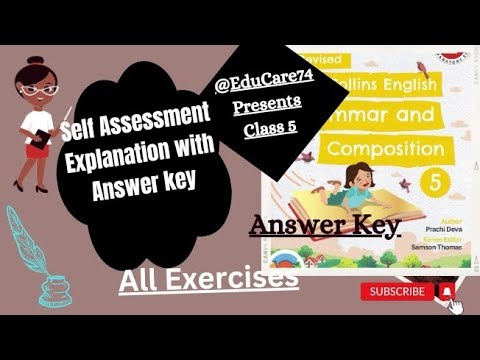 Class 5th Self Assessment explained answer key Collins English Grammar ...
