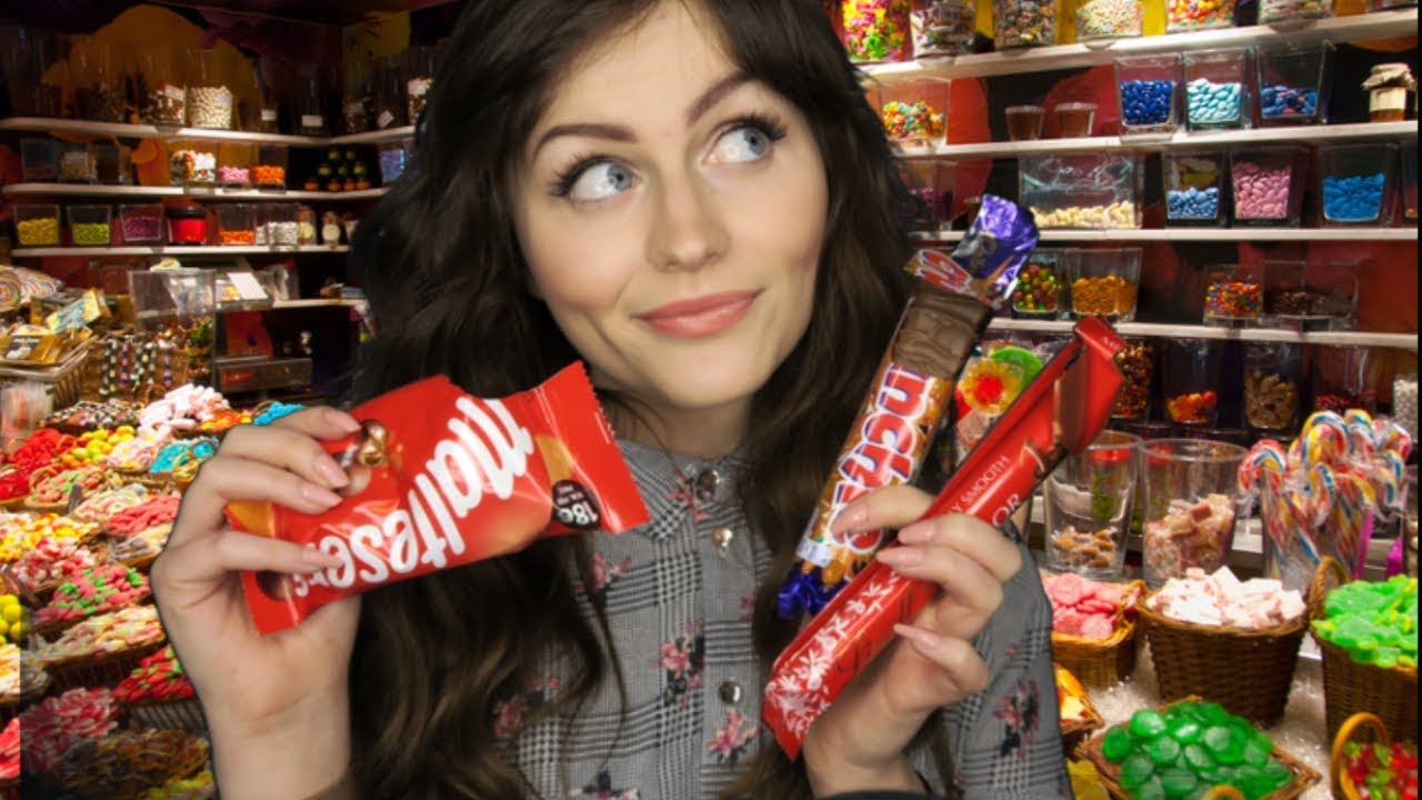 ASMR~ Candy Store Roleplay~ Whispered taste testing - YouTube