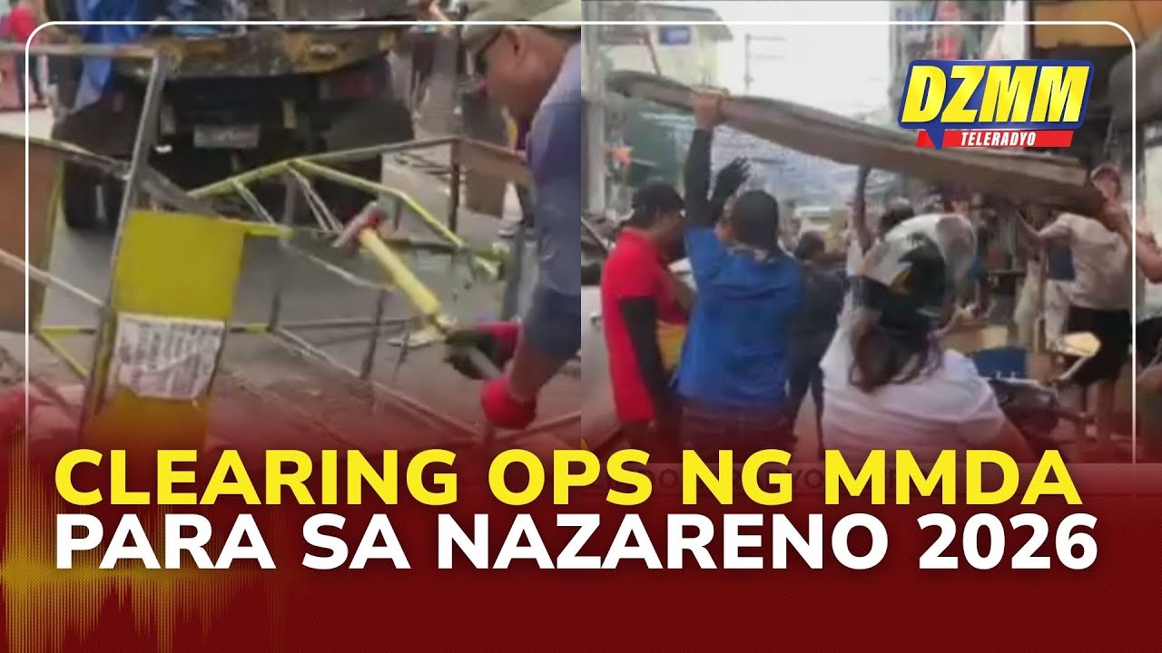 MMDA conducts clearing operations along Traslacion route | Headline ...