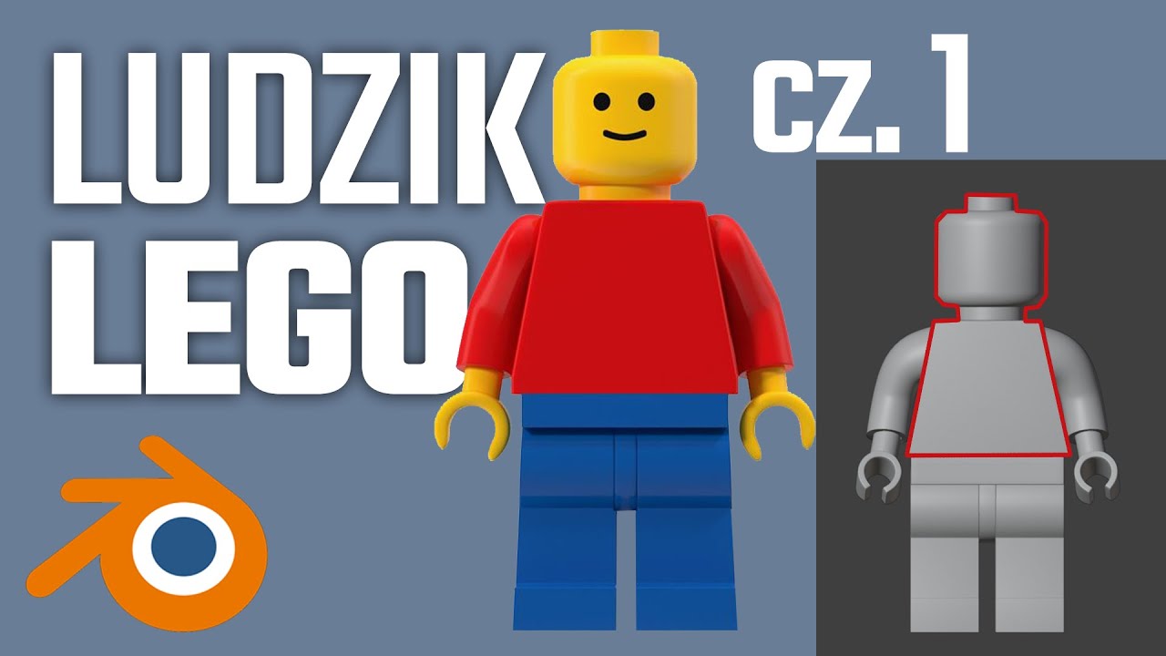 Ludzik LEGO głowa tułów - YouTube