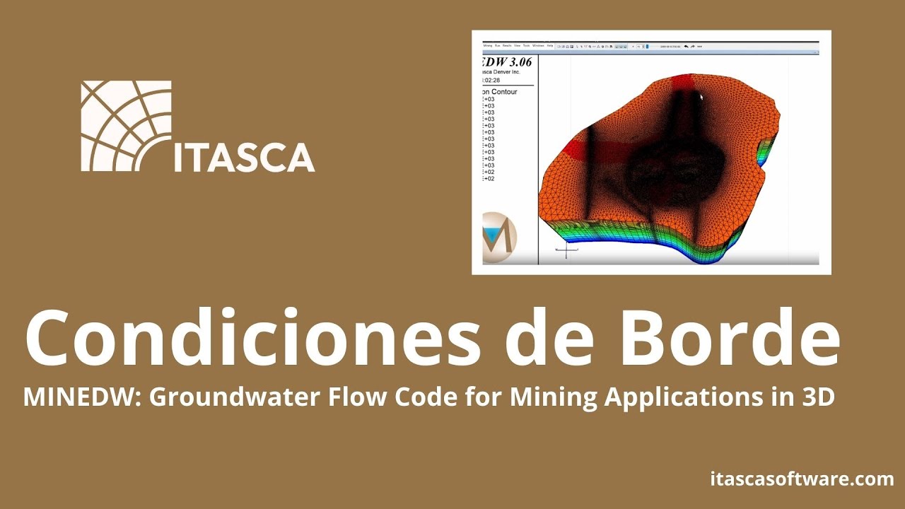 Condiciones de Borde | MINEDW | ITASCA Software Academy - YouTube