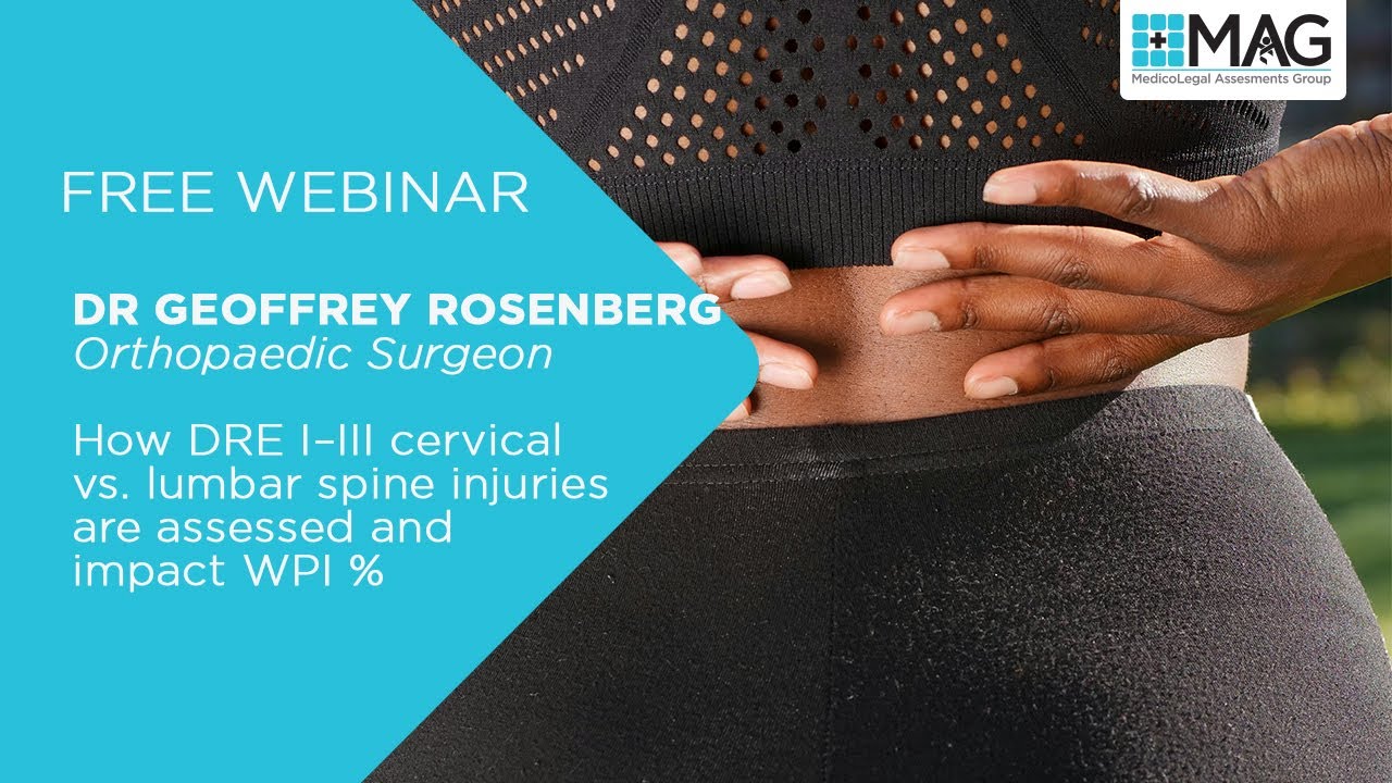 Dr. Geoffrey Rosenberg- How DRE I-III Cervical vs Lumbar Spine Injuries ...