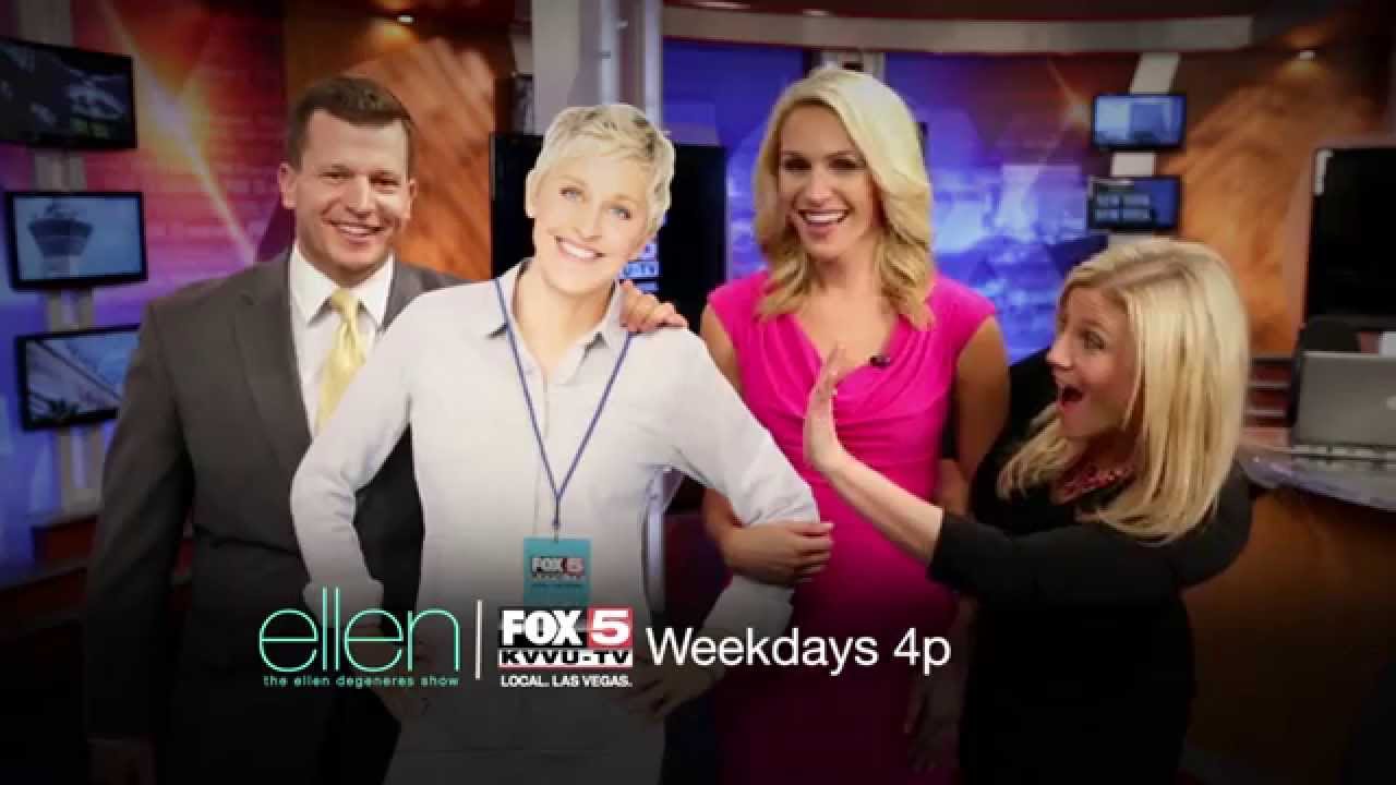 Stefanie, John and Cassandra welcome Ellen to FOX5 - YouTube