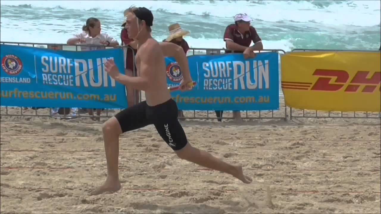 U15 Beach relay Final - 2016 SLSC State Youth Championships - - YouTube