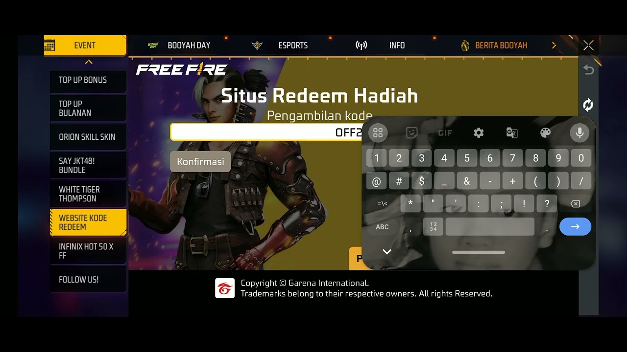 Ada 3 kode redeem - YouTube