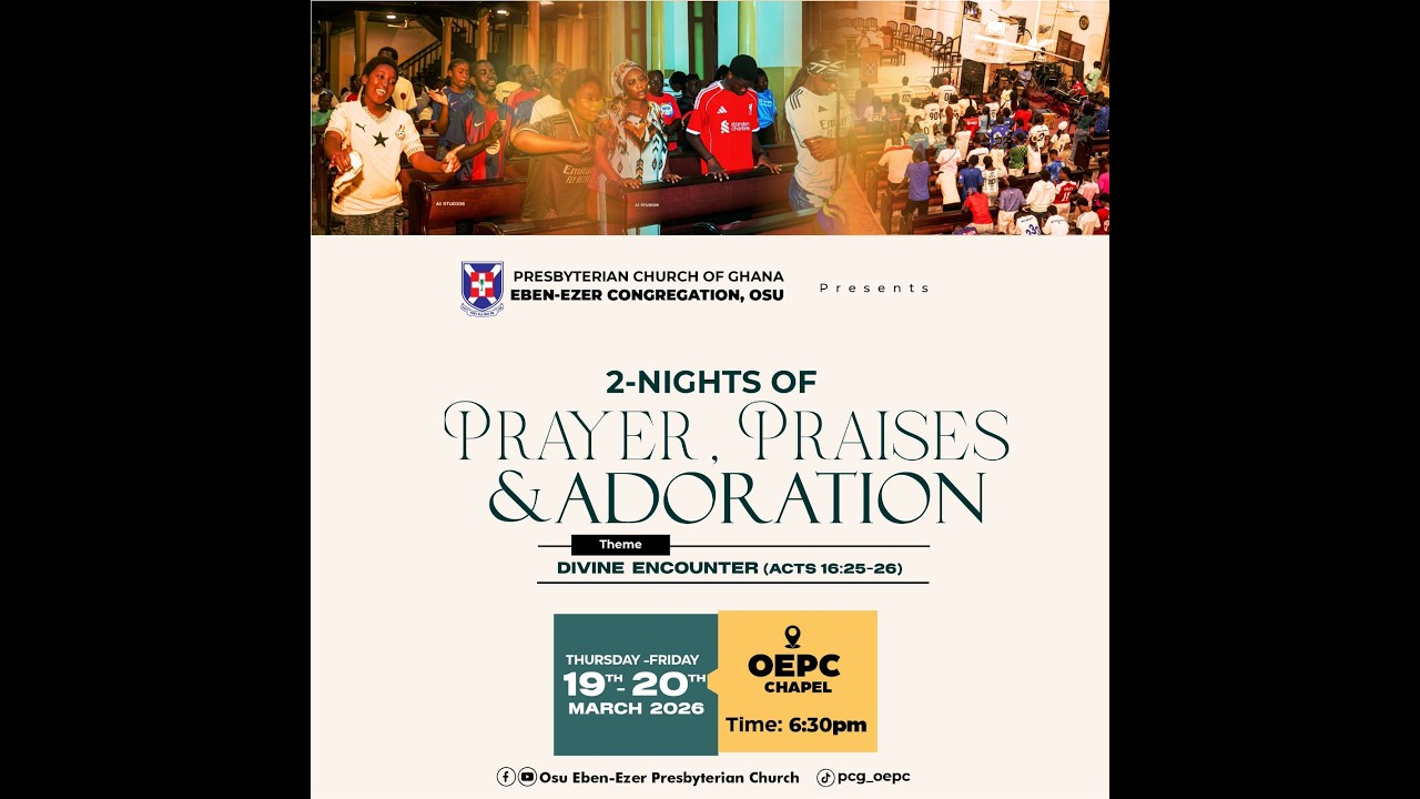 NIGHT OF PRAYER, PRAISES & ADORATION || DAY 2 || 20/03/2026 - YouTube