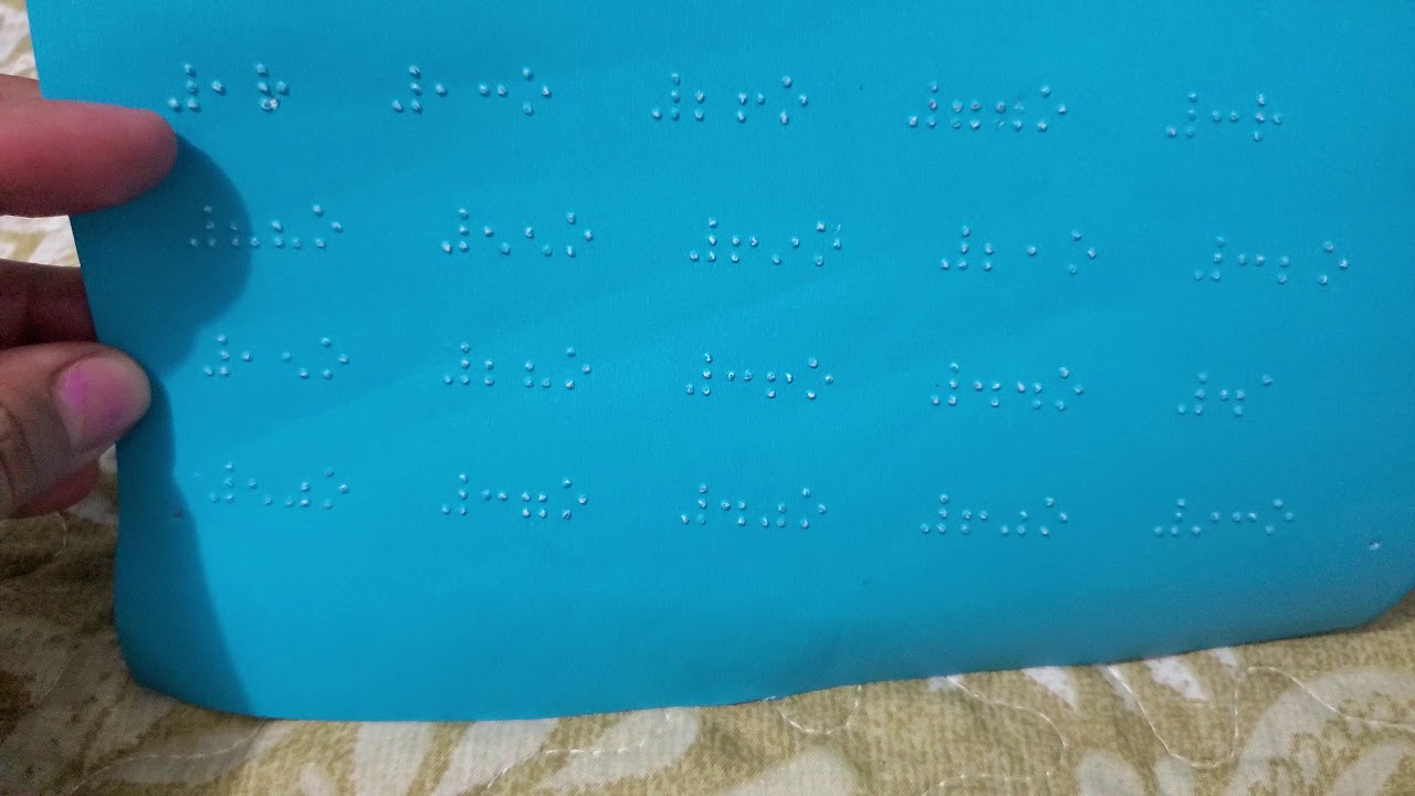 Actividad en braille - YouTube