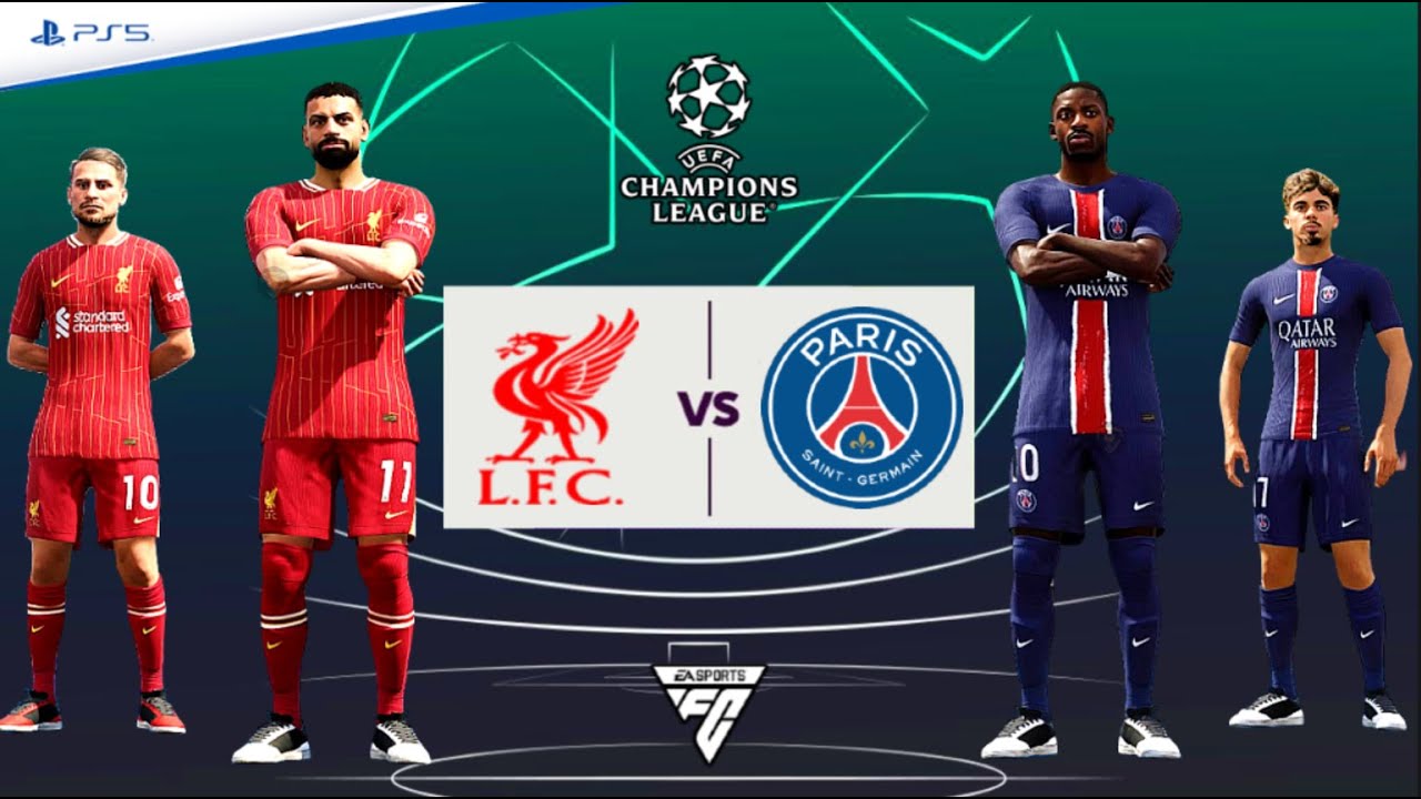 Liverpool vs PSG UEFA Champions League 2nd Leg CLASH FC 25 - YouTube