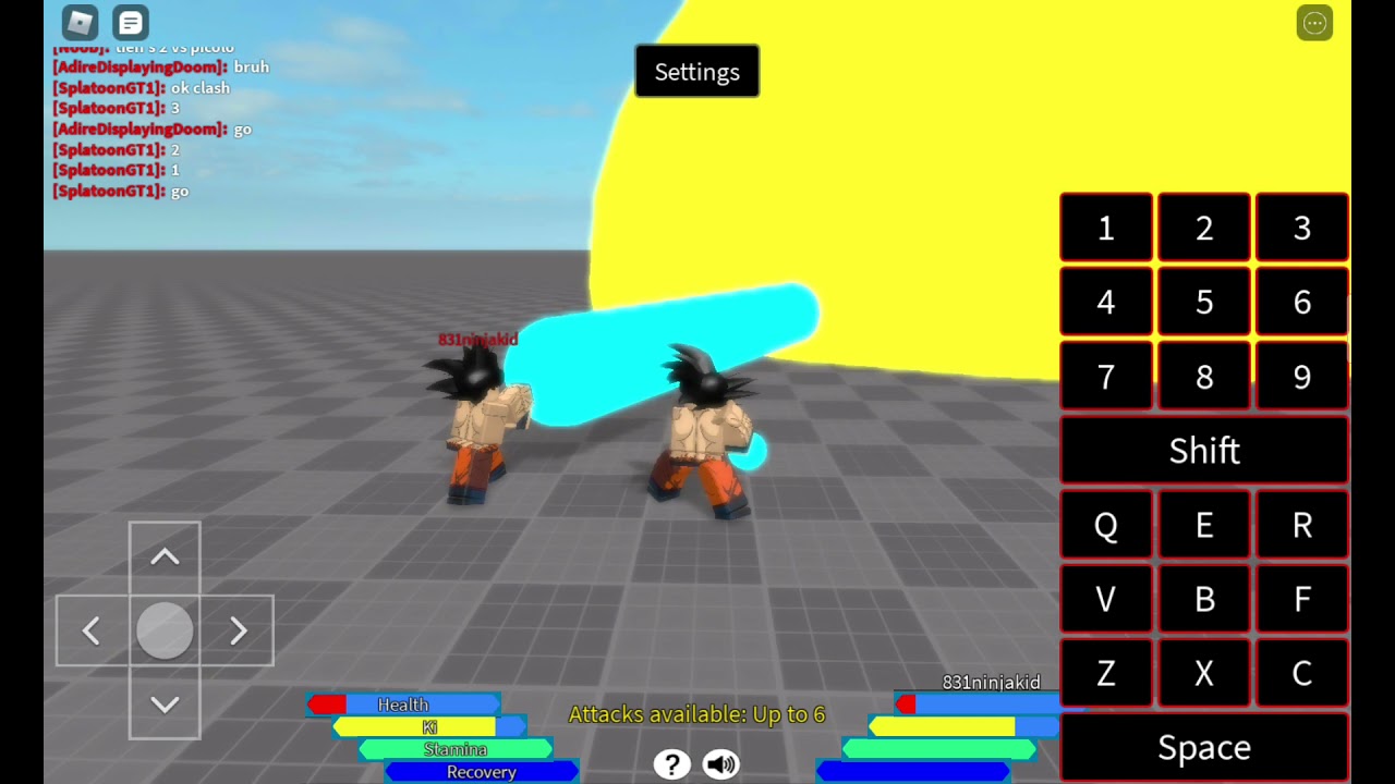 Beam clashing! in dbz advanced battle - YouTube