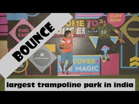 Bounce Mumbai India... Largest trampoline park in india... X - park ...
