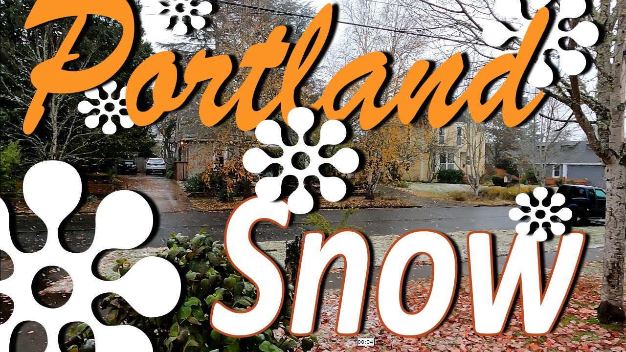 PORTLAND, OREGON SNOW - Walking With Andy - YouTube