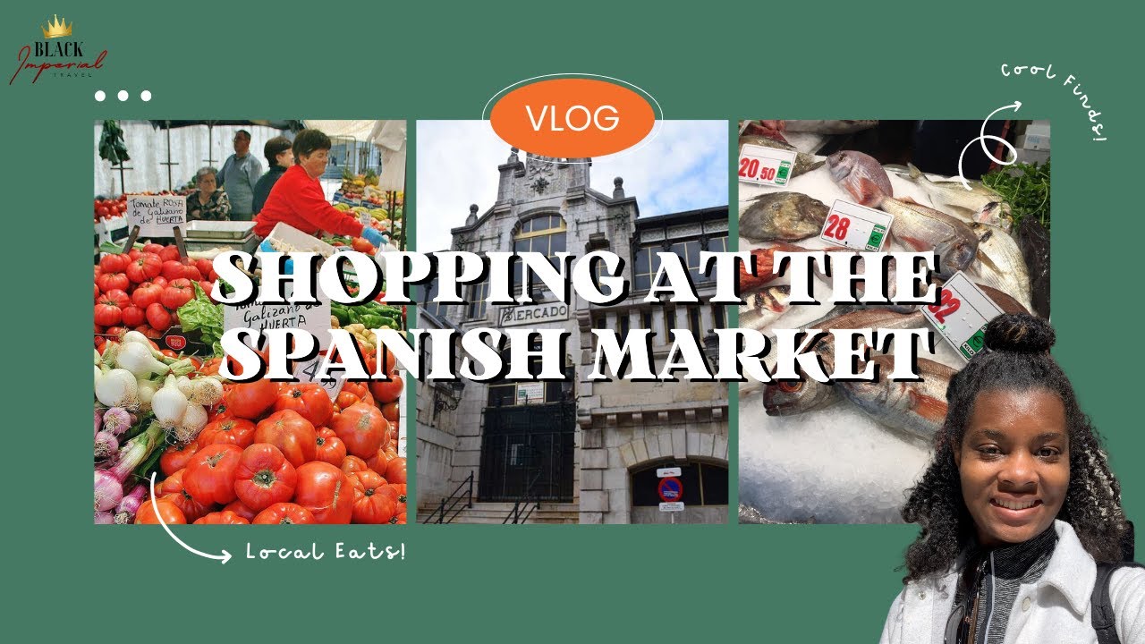LIVING ABROAD | Shopping at Santander's Local Market! - YouTube