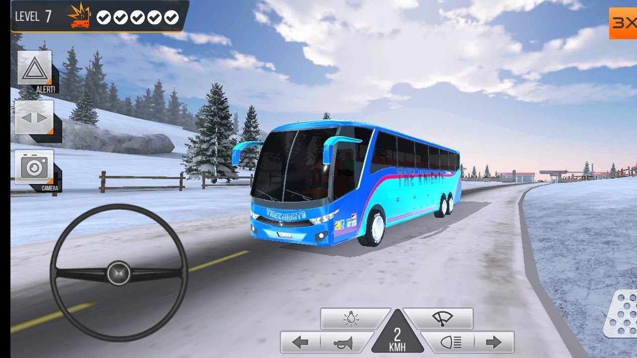bus driving simulator game बस ड्राइविंग सिमुलेटर गेम।snow ️ ️🌨️🌨️ ...