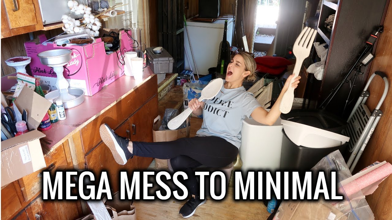 Mega Mess to Minimal | Extreme Declutter & Organize pt1 | My Journey to ...