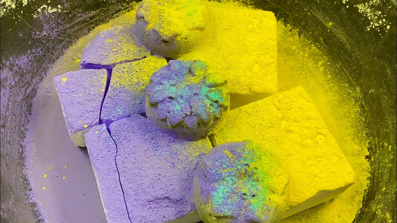 Fluffy Flowers & Crunchy FRESH Gym Chalk Crumble • ODDLY SATISFYING ...