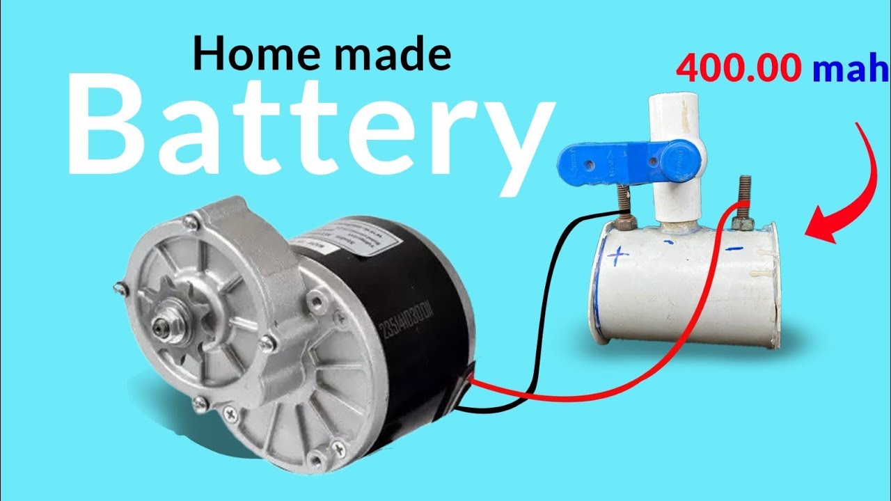 i make PVC Pipe to Giant battery With Salt Water at home - YouTube